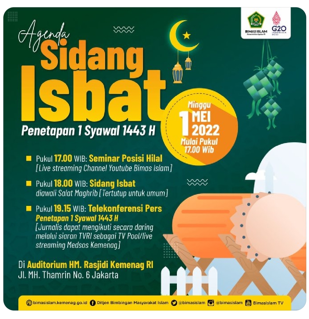 Tanggal LEBARAN IDUL FITRI 2022 Antara Pemerintah, NU, Muhammadiyah ...